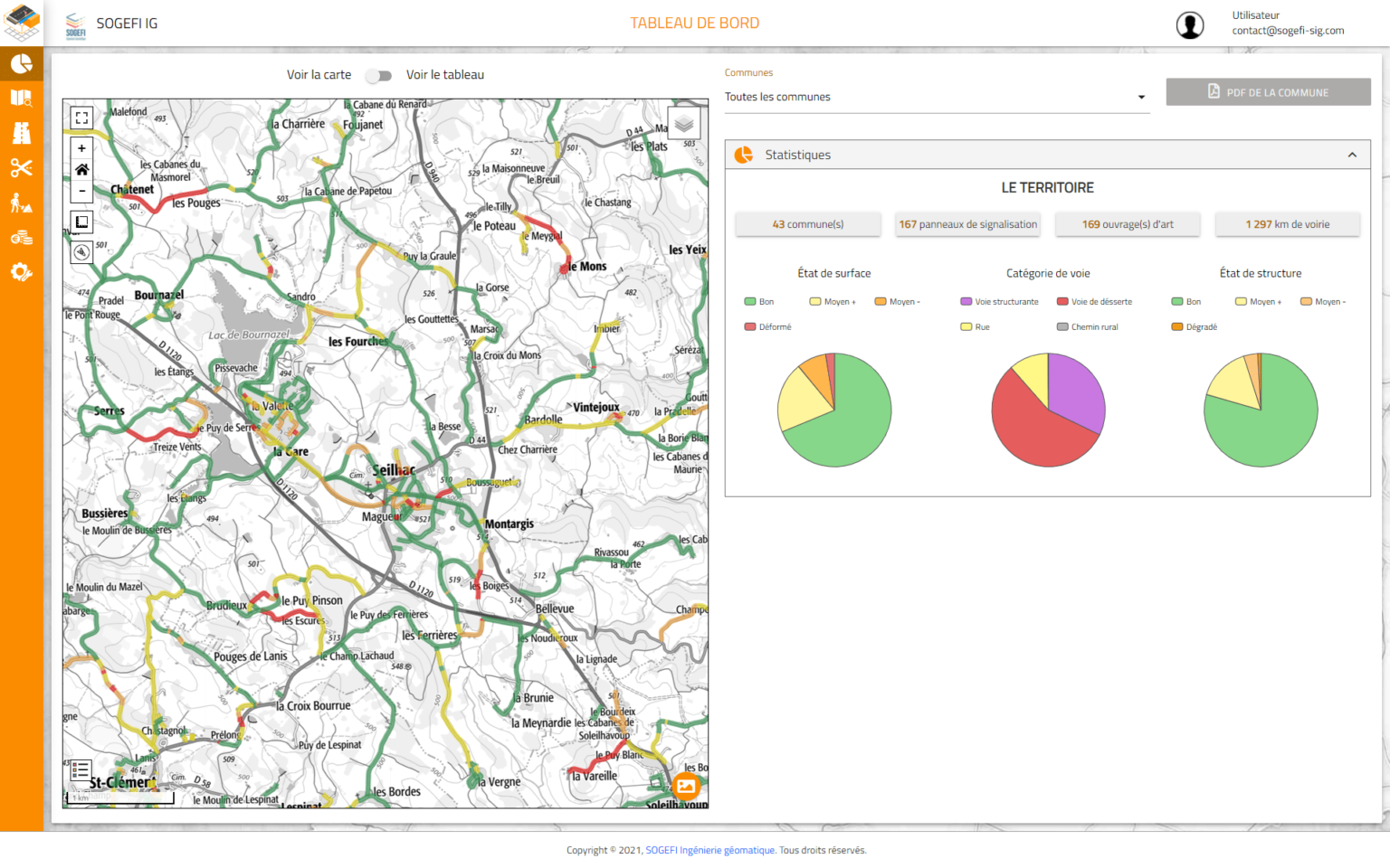 Cartographier, visualiser, gérer le patrimoine - Mon Territoire Voirie